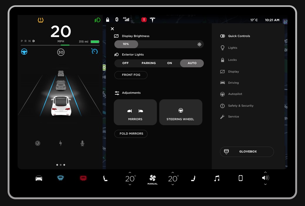 Tesla Model 3 videó - mindent a központi nagy kijelzőn tudsz beállítani ...