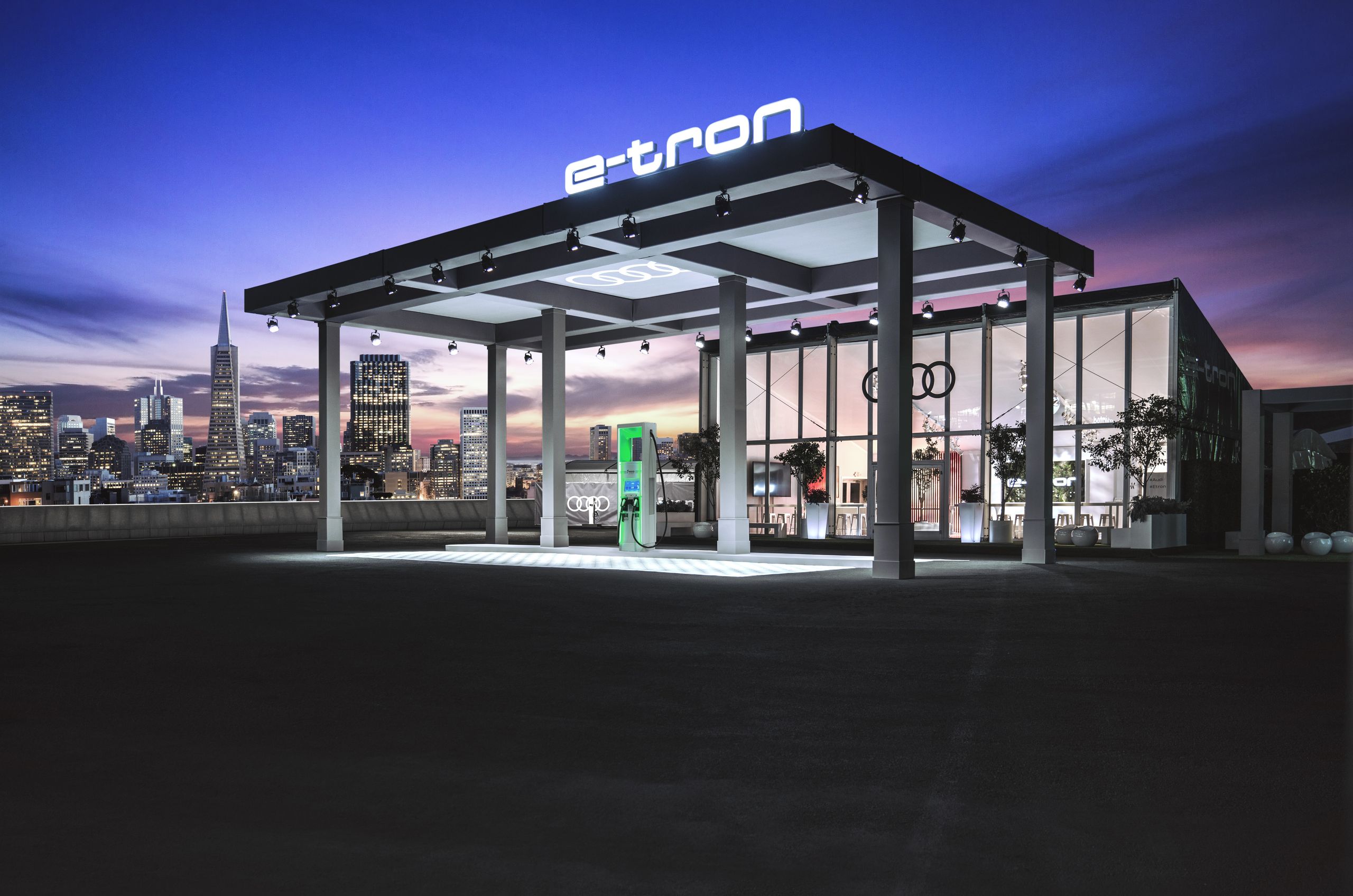 Ilyen lesz egy Audi e-tron töltőállomás? - e-cars.hu